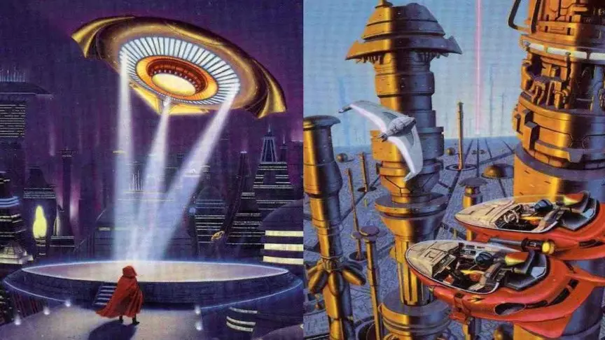 Apple Faras Spektaklon Bazita sur la Fundamenta Serio de Asimov
