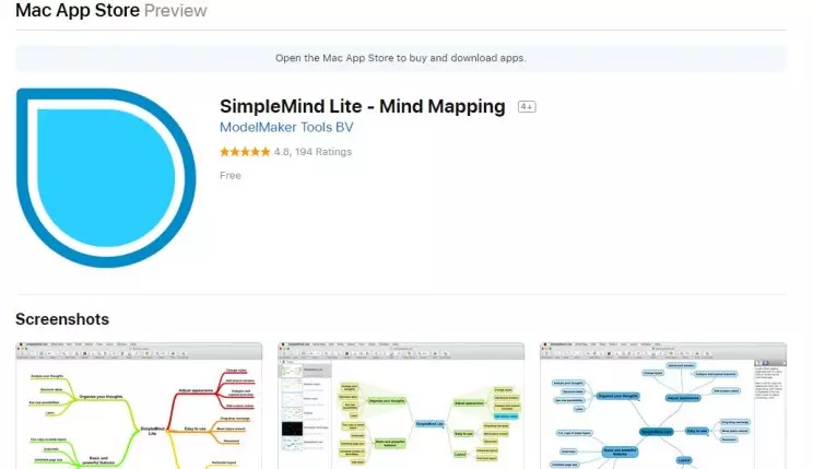 Mind mapping SimpleMind