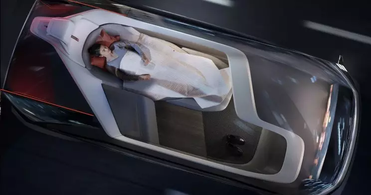 Automjeti konceptual plotësisht autonom 360c i Volvo-s madje ju lejon të flini në të