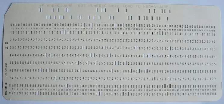 Grace Hopper Punch Card Code