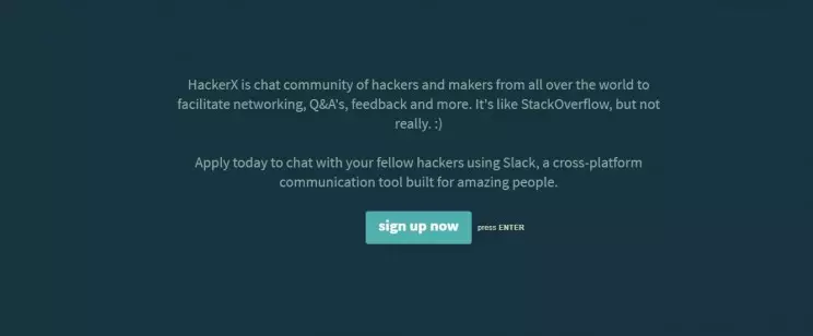 HackerX Slack -yhteisö