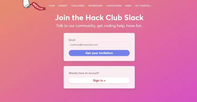 HackClub Slack Group