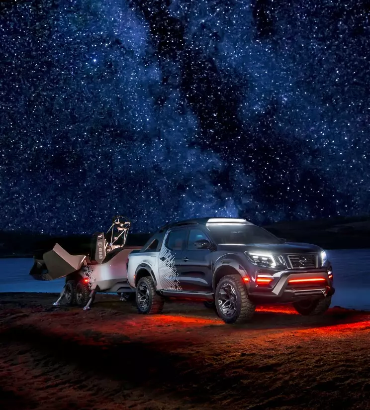 Nissan Navara unveils mobile space observatory.