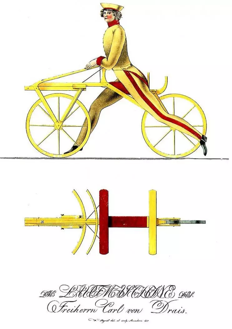 Historia de la bicicleta Draisienne