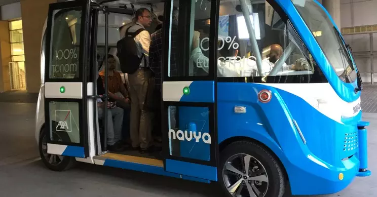 autonomous shuttle bus