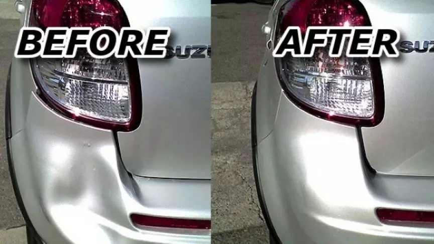 Fix in auto bumper dent mei wat maklik DIY