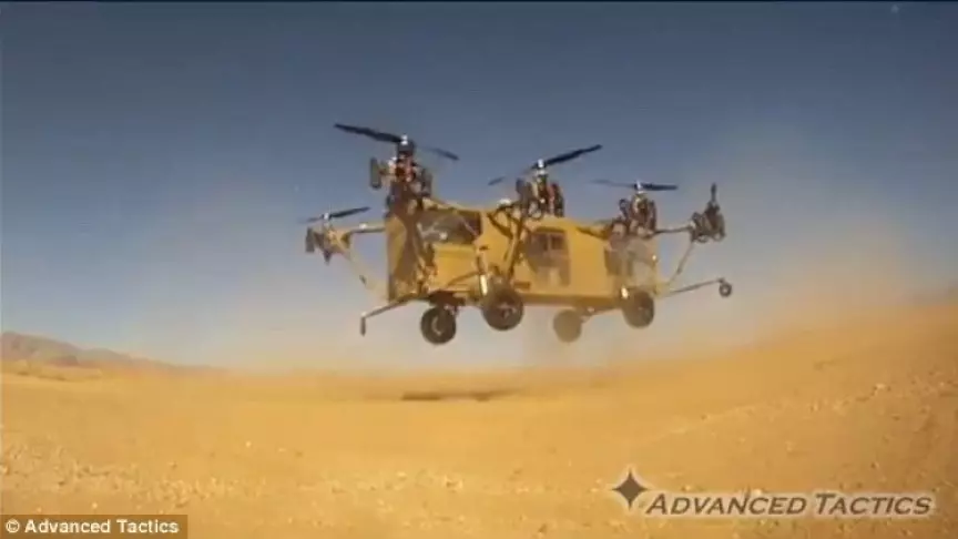 نوی بلیک نایټ ټرانسفارمر اردو VTOL ټرک په عمل کې