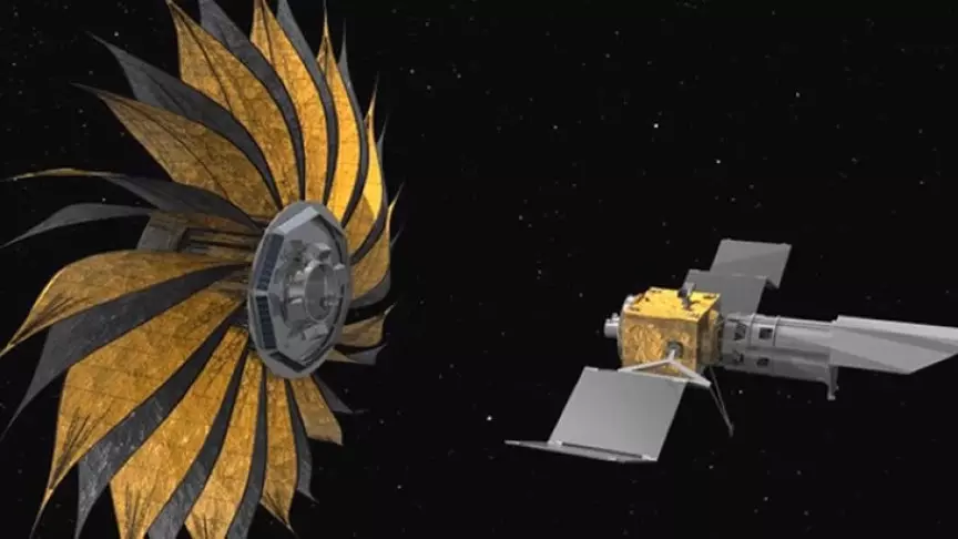 Space Sunflower Starshade чудово цвіте, оскільки допомагає знайти інопланетне життя