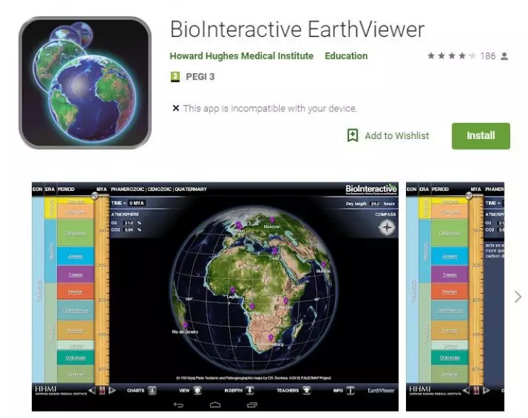 wittenskiplike apps foar smartphones biome