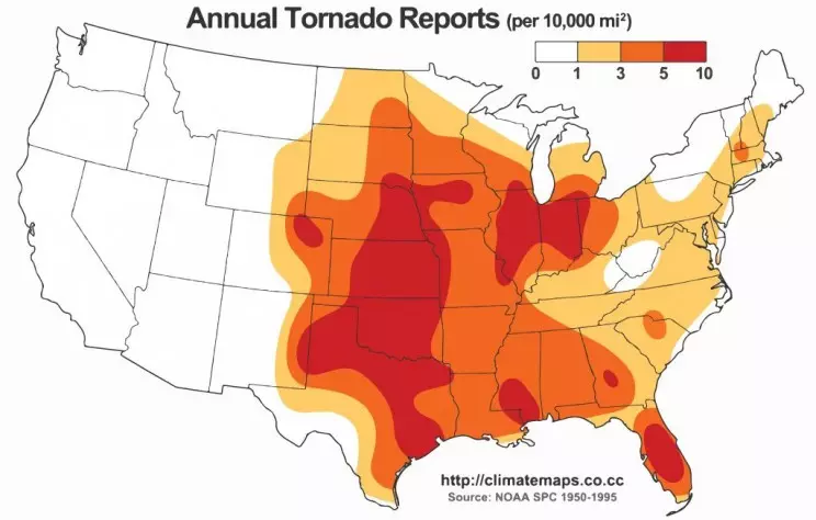 fakta om tornados USA