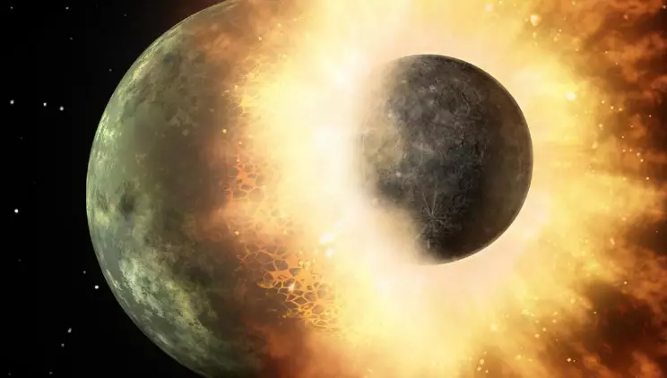 La collisione planetaria che ha creato la luna ha anche reso possibile la vita sulla Terra