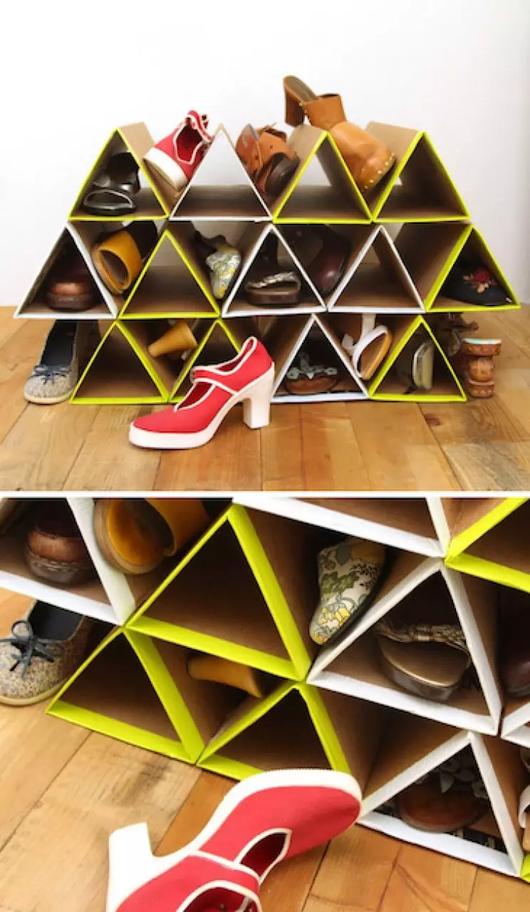 15 poerbêste DIY Shoe Storage Projects om jo appartemint te organisearjen