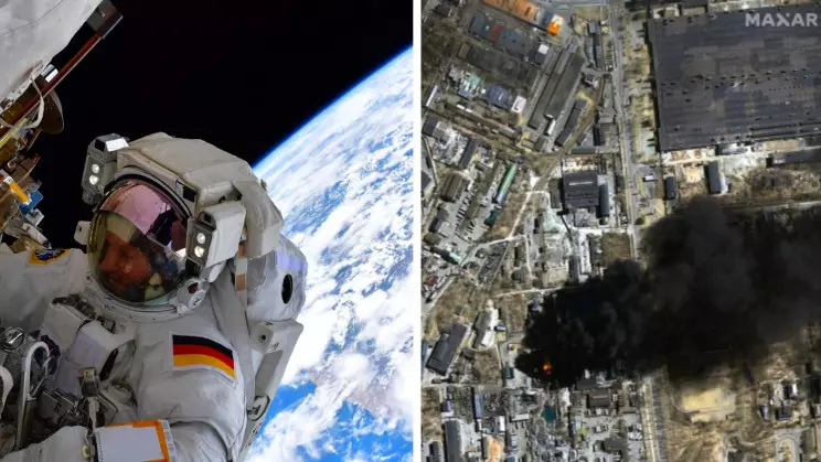 SpaceX Crew-3 우주 비행사는 우크라이나 전쟁이 우주에서 '분명히 보인다'고 말했습니다