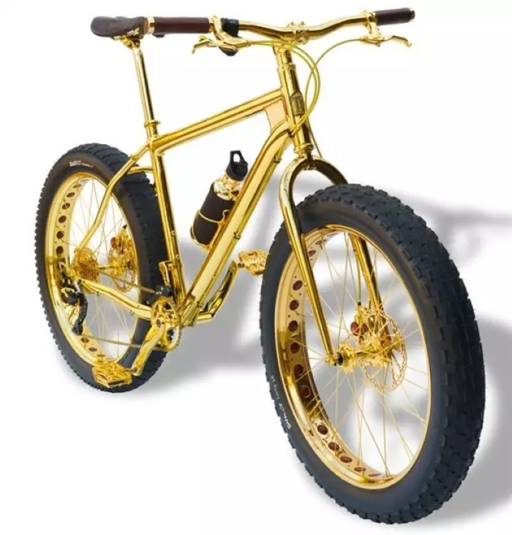 Бар болғаны 1 миллион долларға 24к алтыннан жасалған велосипедпен Bling on dongles