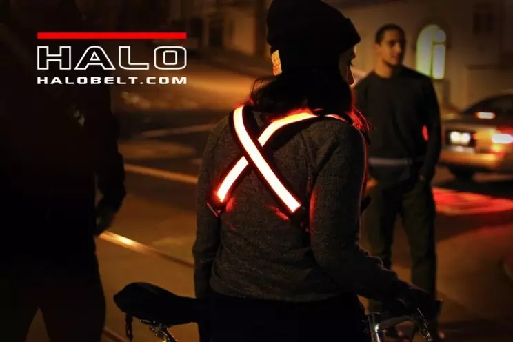 A TRON-szerű hordható Tech Halo öv biztonságban tartja éjszaka