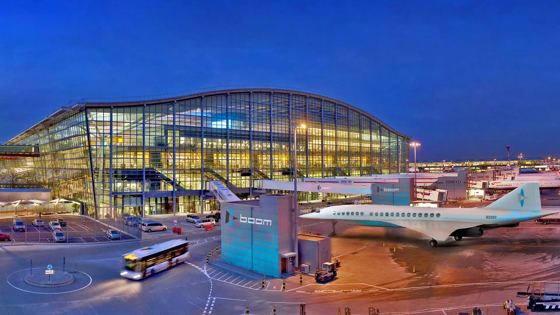 Boom li jet supersonic Heathrow