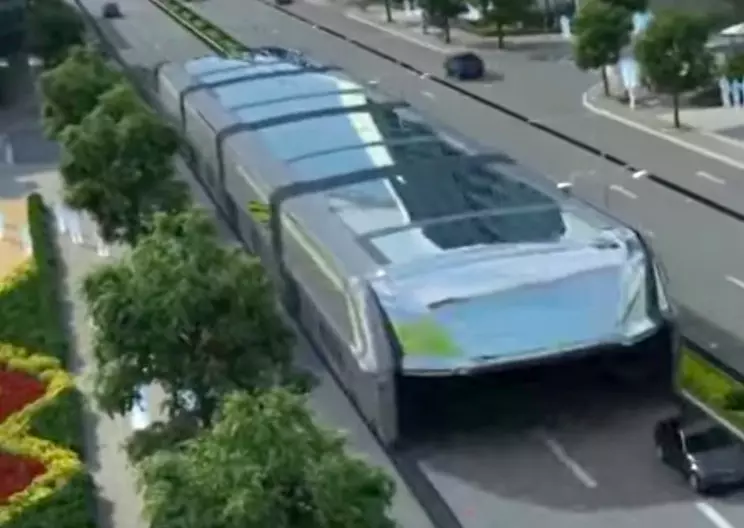 China intenționează să creeze un autobuz înălțat care să circule peste trafic