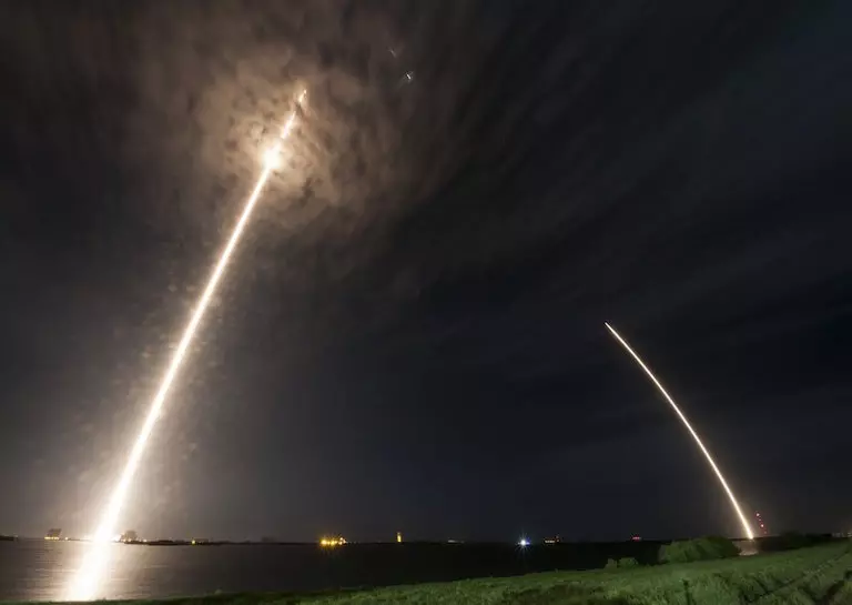 timelapse lansman spacex