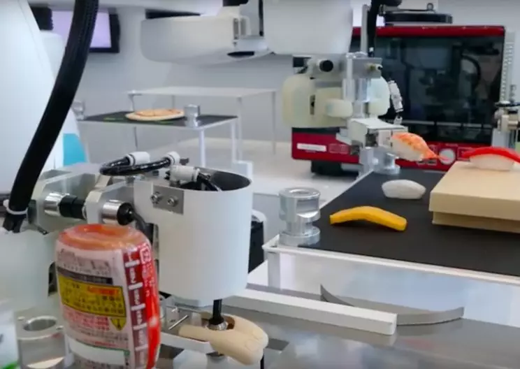 Kawasaki robotlarni sushi yaratish uchun moslashtirdi