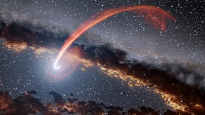 НАСА фати црна дупка како голта ѕвезда