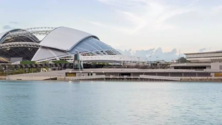 I-Singapore Sports Hub sesona sakhiwo sikhulu sedome kwihlabathi