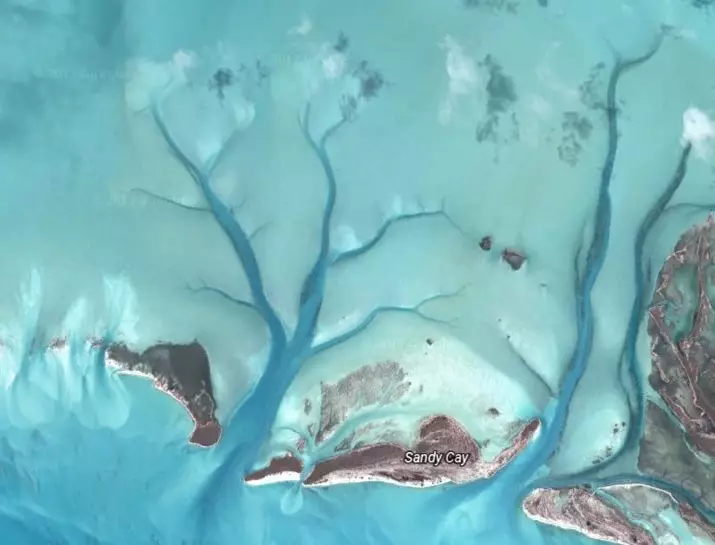 Ҷазираҳои Лонг, Багама аз Google Earth