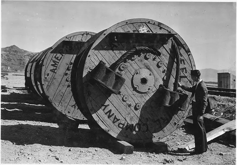 kabelspoele op hoover dam