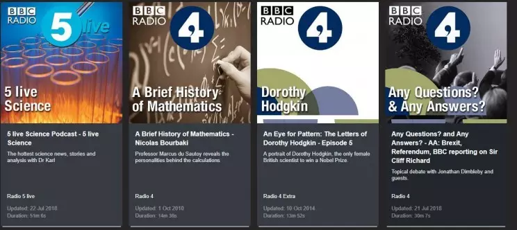 I-BBC Science Podcasts