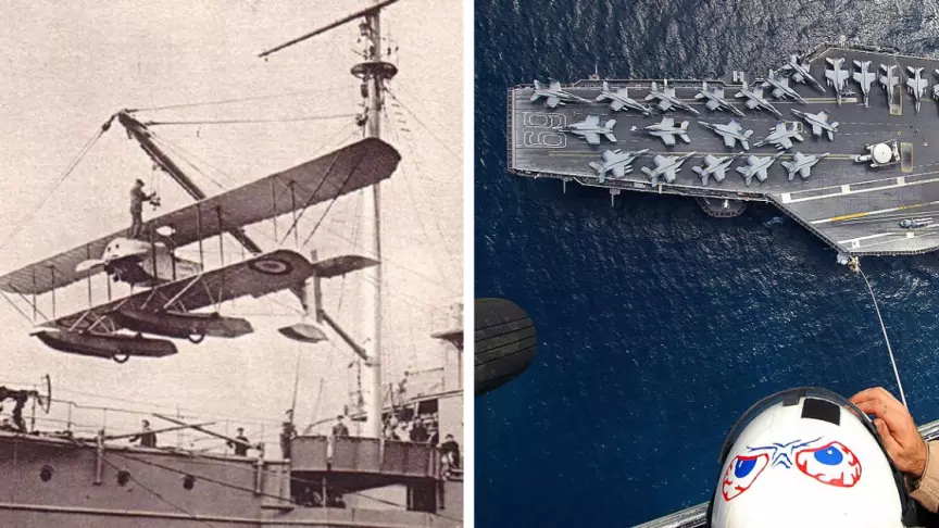 11 evoluciones históricas icónicas sobre portaaviones