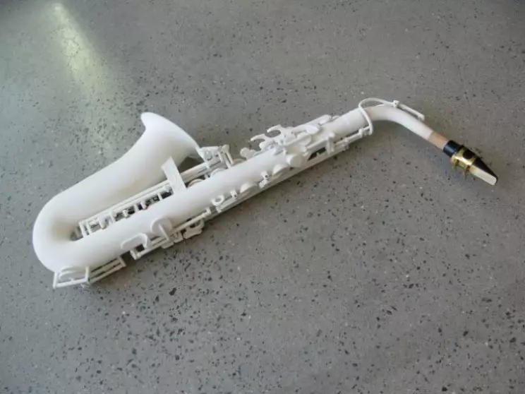 Olaf Diegel macht süße Musik auf einem 3D-gedruckten Altsaxophon