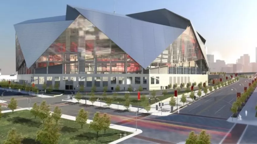 Atlanta Falcons Stadium wordt uniek in zijn soort met intrekbaar dak