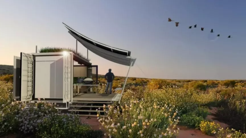 La casa G-pod Dwell en un contenidor que s'expandeix