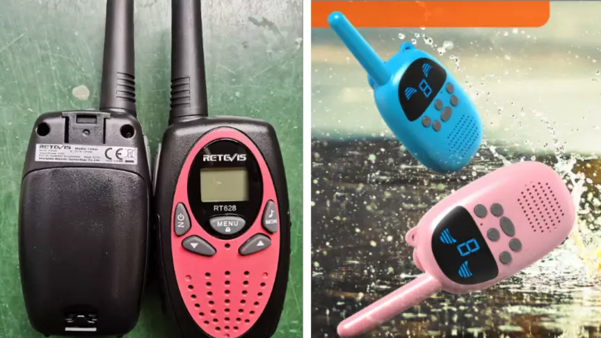 7 set walkie-talkie fungsional kanggo bocah-bocah supaya bisa sesambungan karo kanca-kanca
